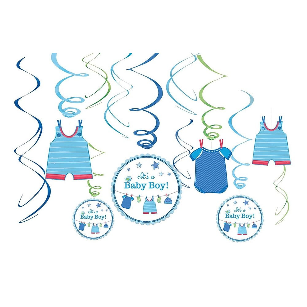 Amscan With Love Overalls Baby Shower Streamers (Pack of 12) - Walmart.com