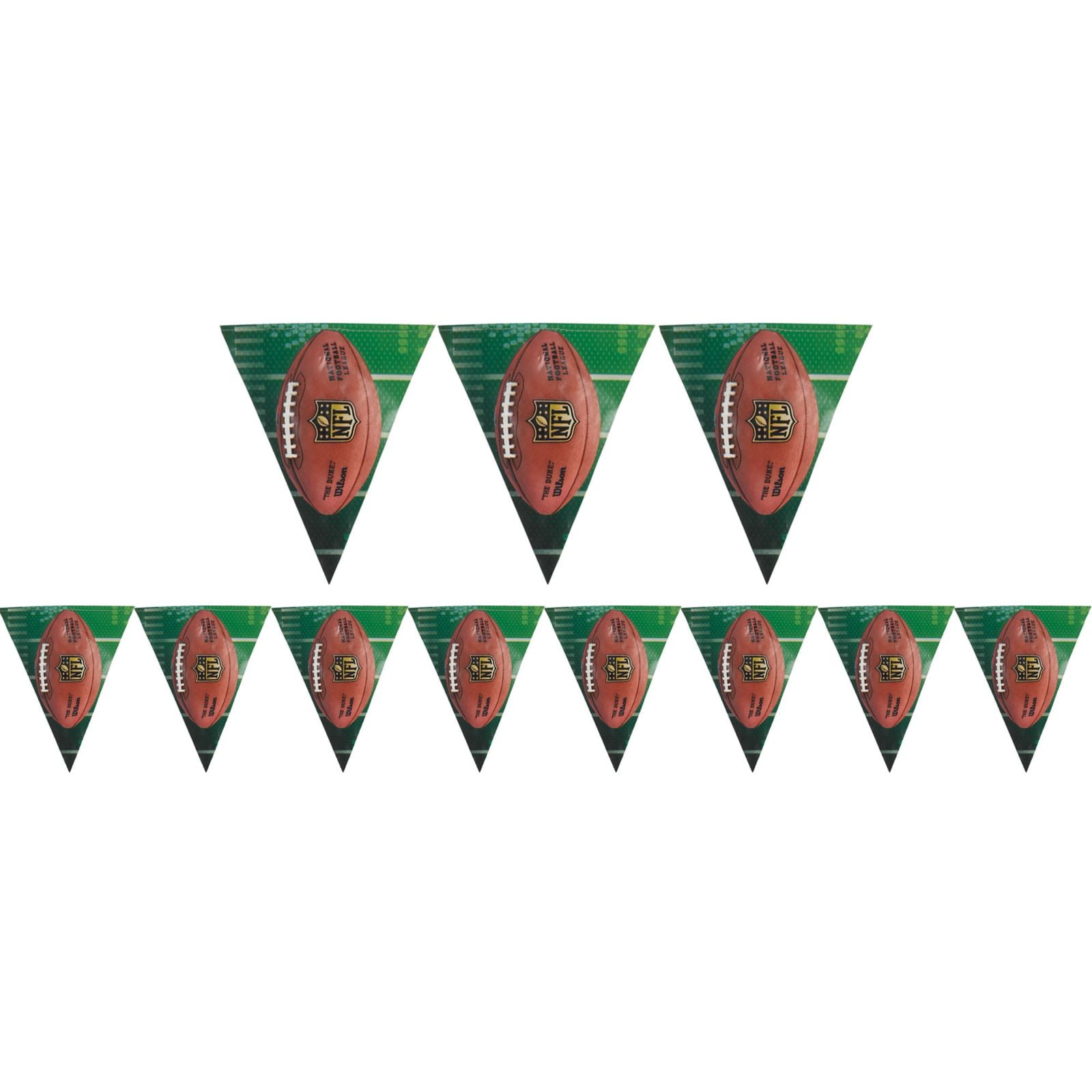 Amscan nfl drive Football plastic pennant banners, 12' long - Walmart.com