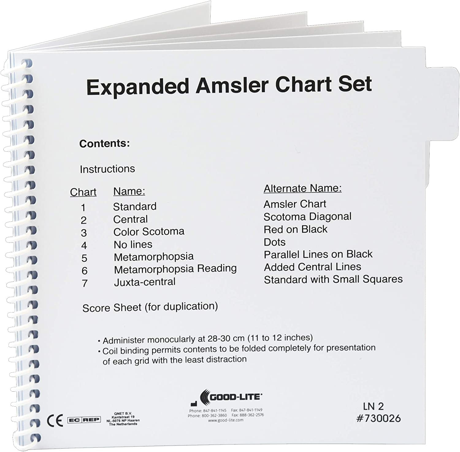 Amsler Grid Chart Set, Expanded - Walmart.com