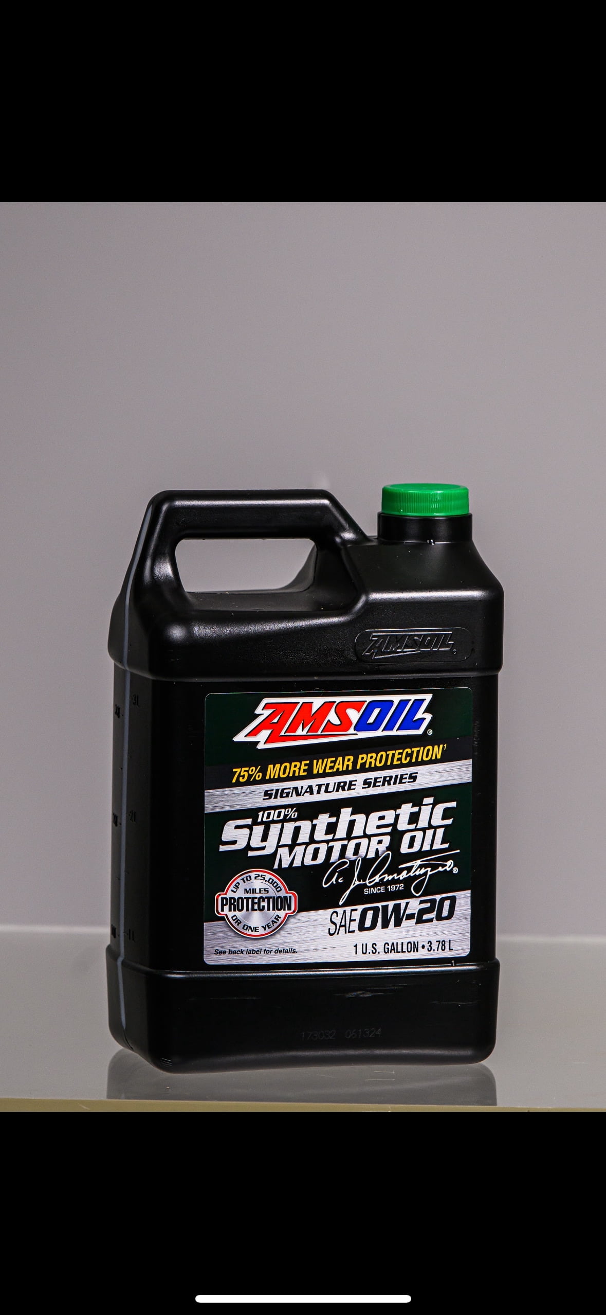 Amsoil Synthetic Motor Oil SAE 0W-20 - 1 Gallon - Walmart.com