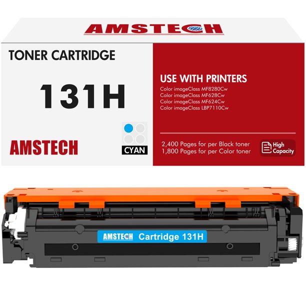 Amstech 1-Pack Compatible Toner for Canon 131 131C for Canon imageClass ...
