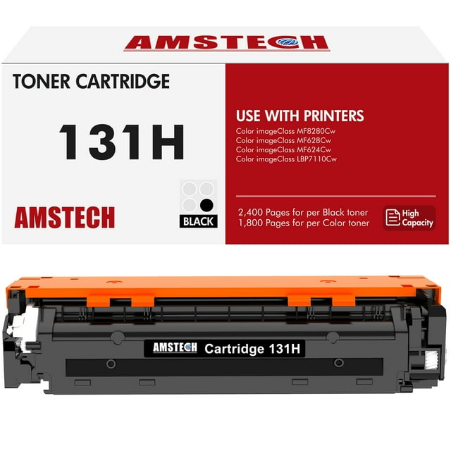 Amstech 1-Pack Compatible Toner for Canon 131 131H CRG131 Toner for ...