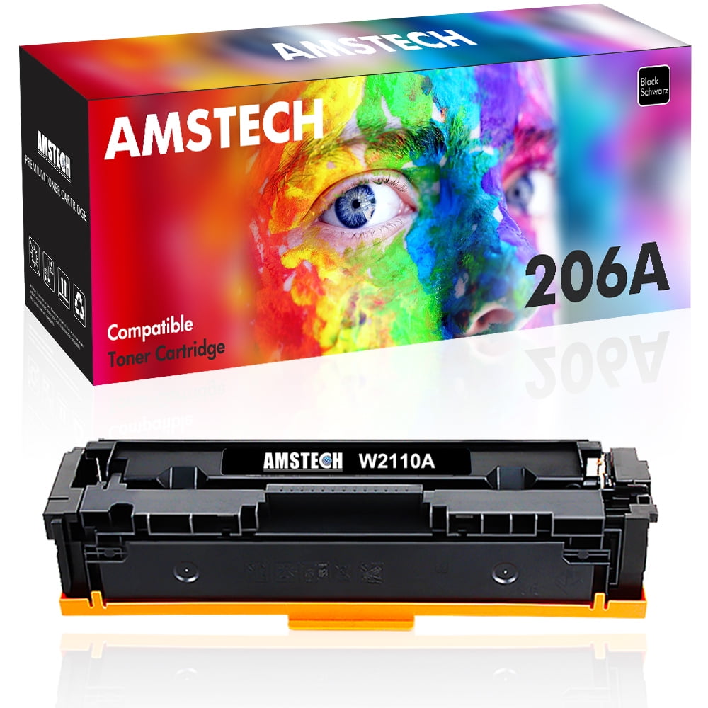 Amstech 1-Pack Compatible Toner for HP W2110A 206A LaserJet Pro M255dw ...