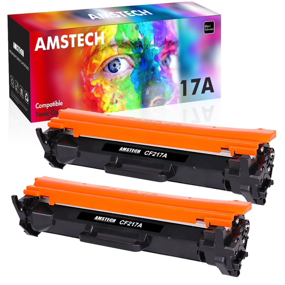 Amstech 17A Toner Cartridge Replacement 2-Pack Compatible for HP CF217A ...