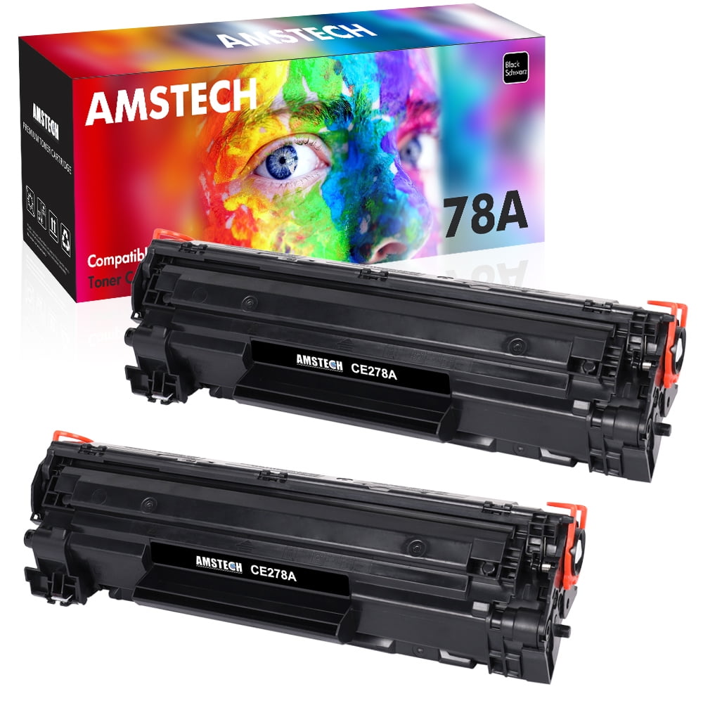 Amstech 2-Pack Compatible Toner Replacement for HP 78A CE278A for HP ...