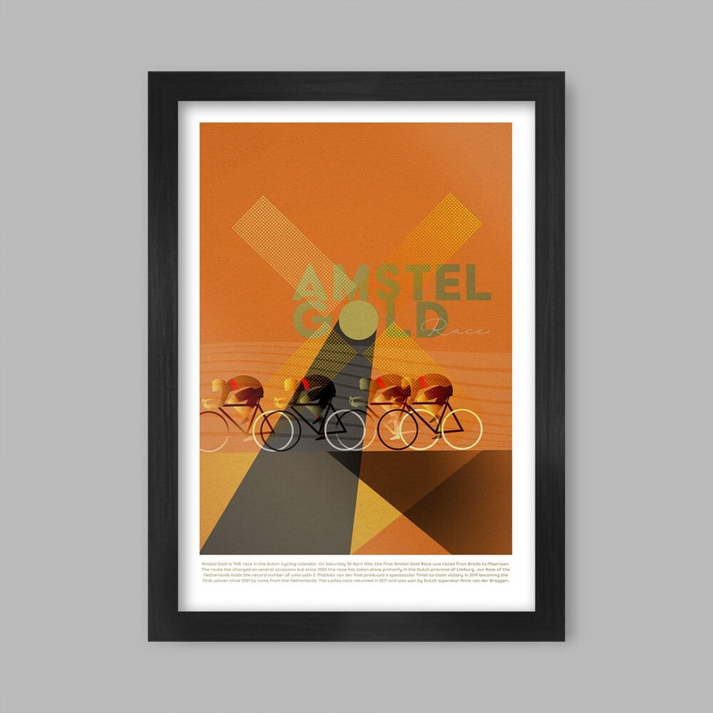 Amstel Gold Race Cycling Poster Print Wall Art Home Decor Office Wall ...