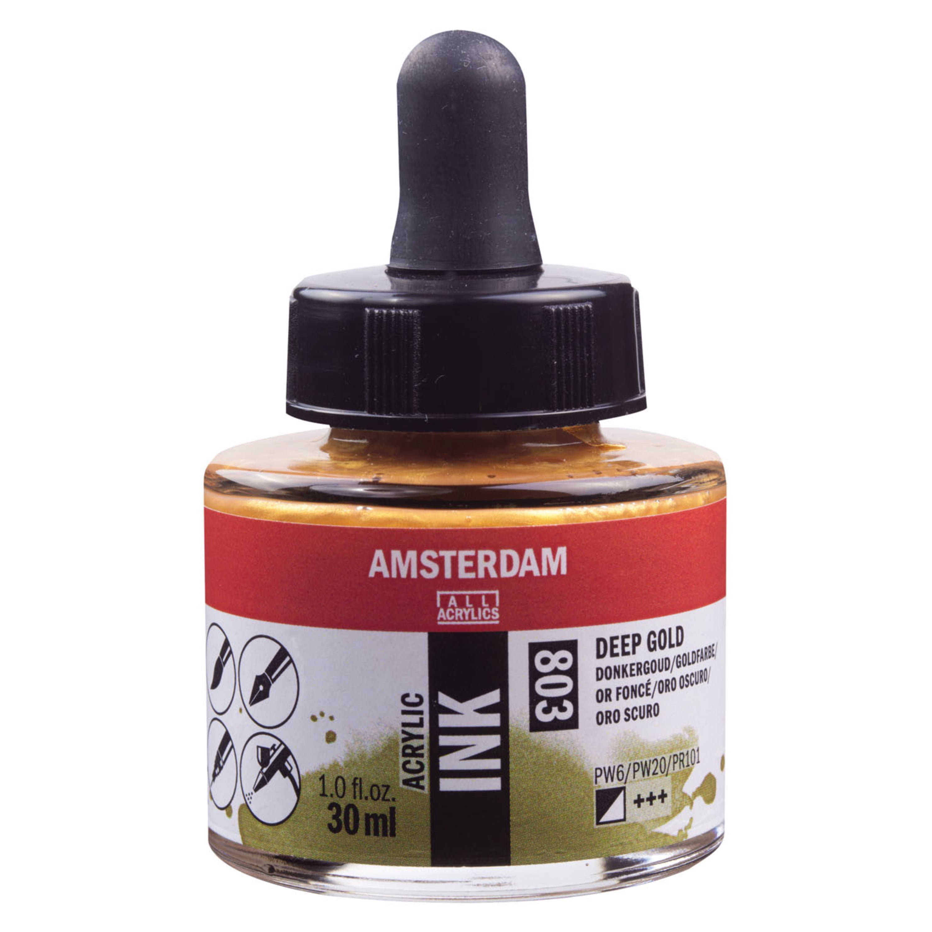 Amsterdam Acrylic Ink, 30ml, Deep Gold - Walmart.com