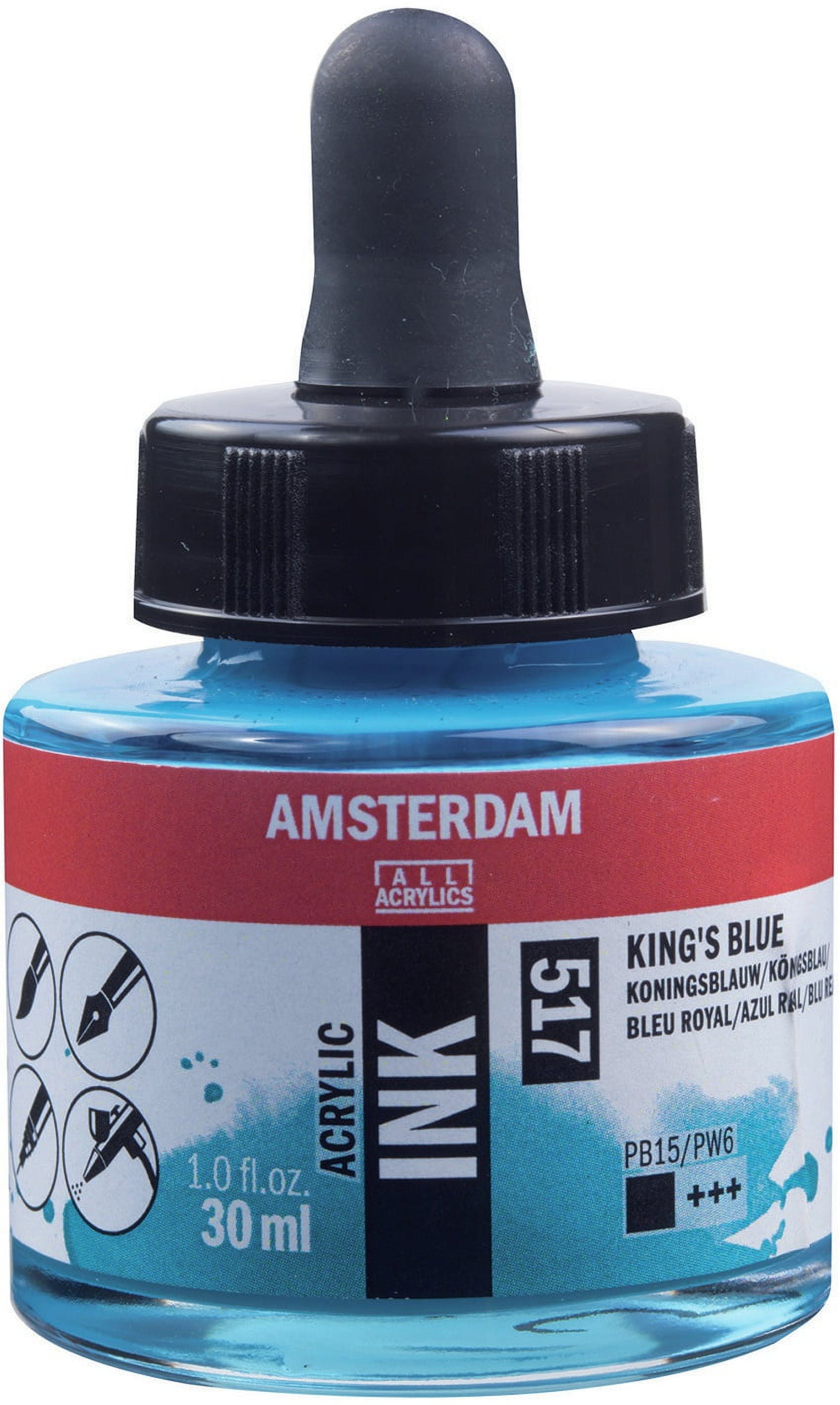 Amsterdam Acrylic Ink 30ml, Kings Blue - Walmart.com