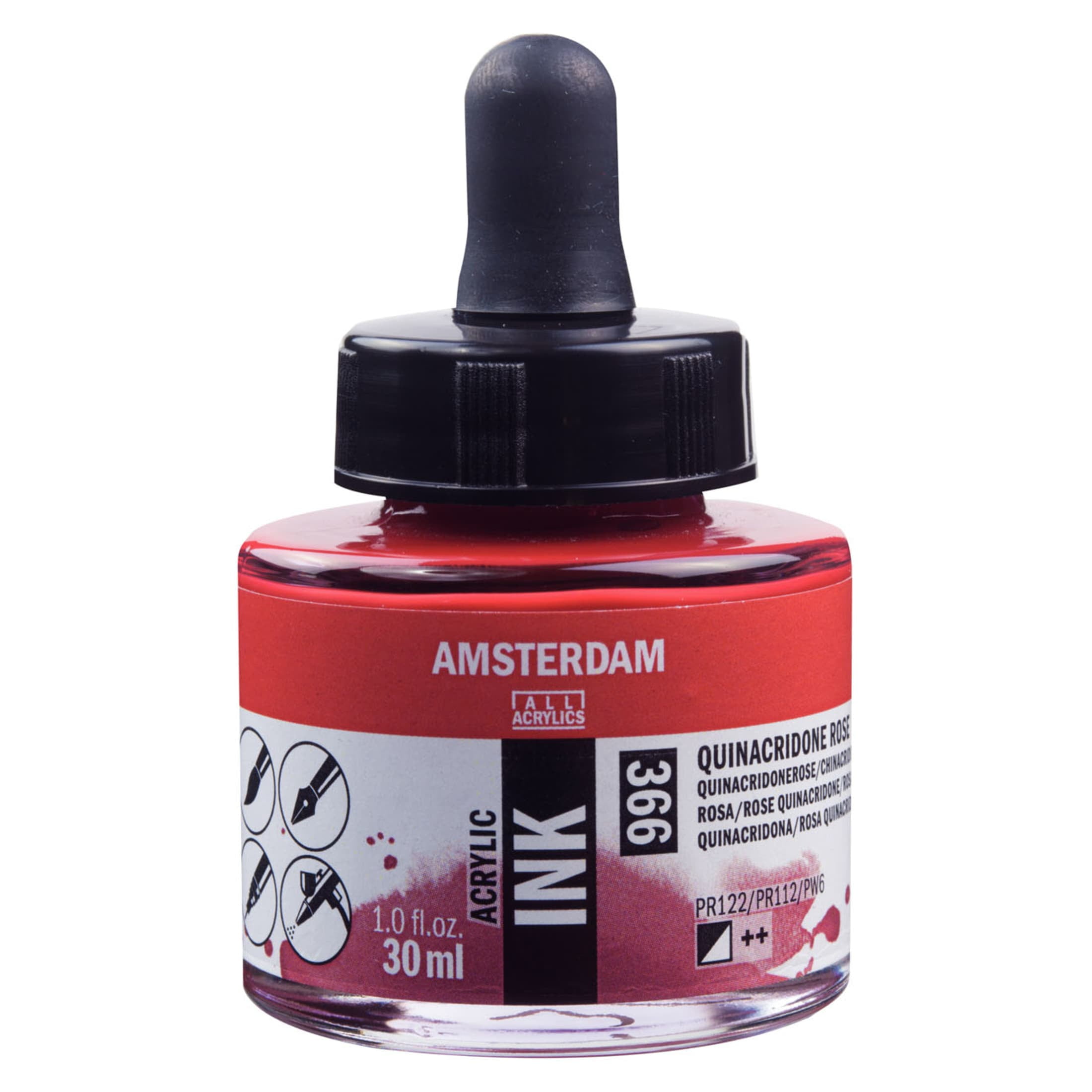 Amsterdam Acrylic Ink, 30ml, Quinacridone Rose - Walmart.com