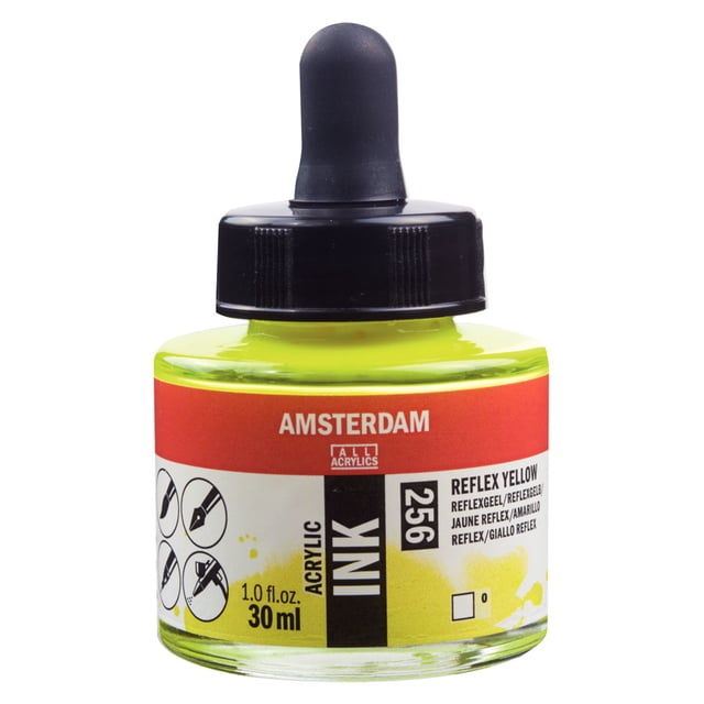 Amsterdam Acrylic Ink, 30ml, Reflex Yellow - Walmart.com