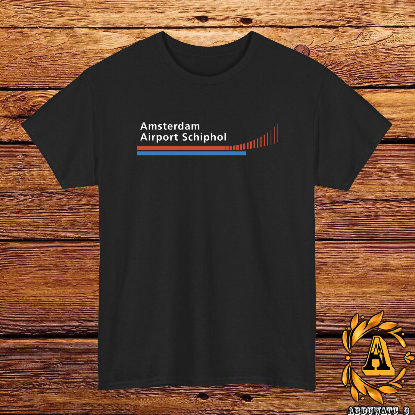 Amsterdam Airport Schiphol Logo T-Shirt Black/Grey/White/Navy/Red/Light ...