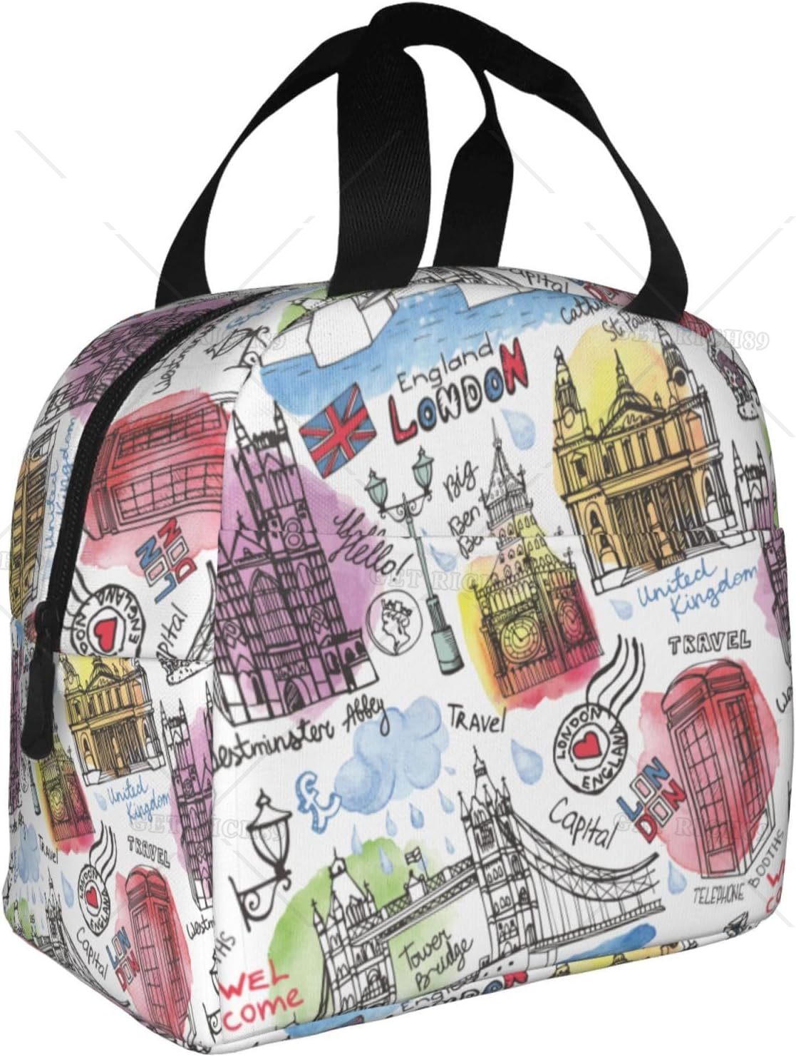 Amsterdam Altered Colors Lunch Bag Waterproof Insulated Oxford Cooler ...