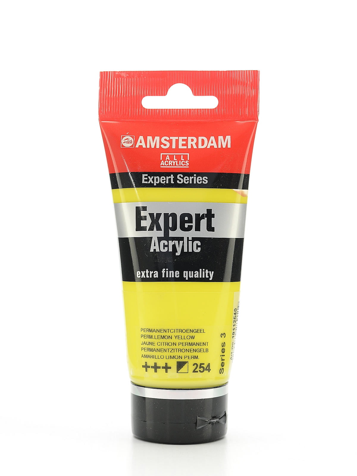 Amsterdam Expert Acrylic Paint Tubes, 75 mL, Permanent Lemon Yellow ...