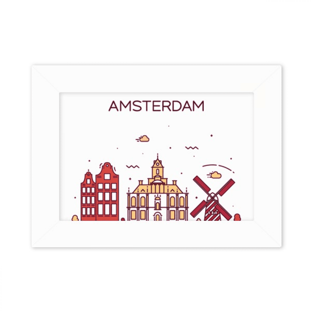 Amsterdam Flat Landmark Art Deco Fashion Photo Mount Frame Picture Art ...