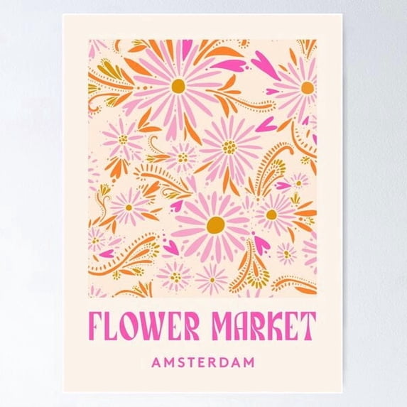 Amsterdam Flower Market Poster Poster, Poster Home Decor, Poster Only ...