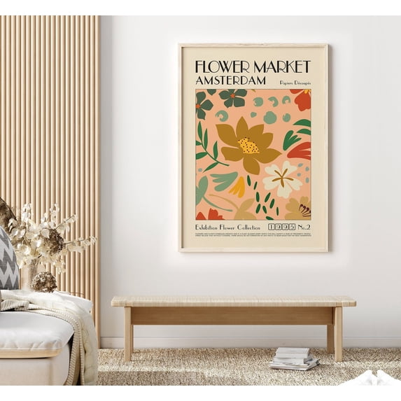 Amsterdam Flower Market Print, Floral Poster, Flower Shop Unframed ...