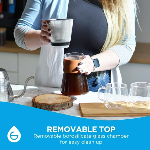 Amsterdam Glass Pour Over Coffee Maker - Single Cup Manual Dripper ...