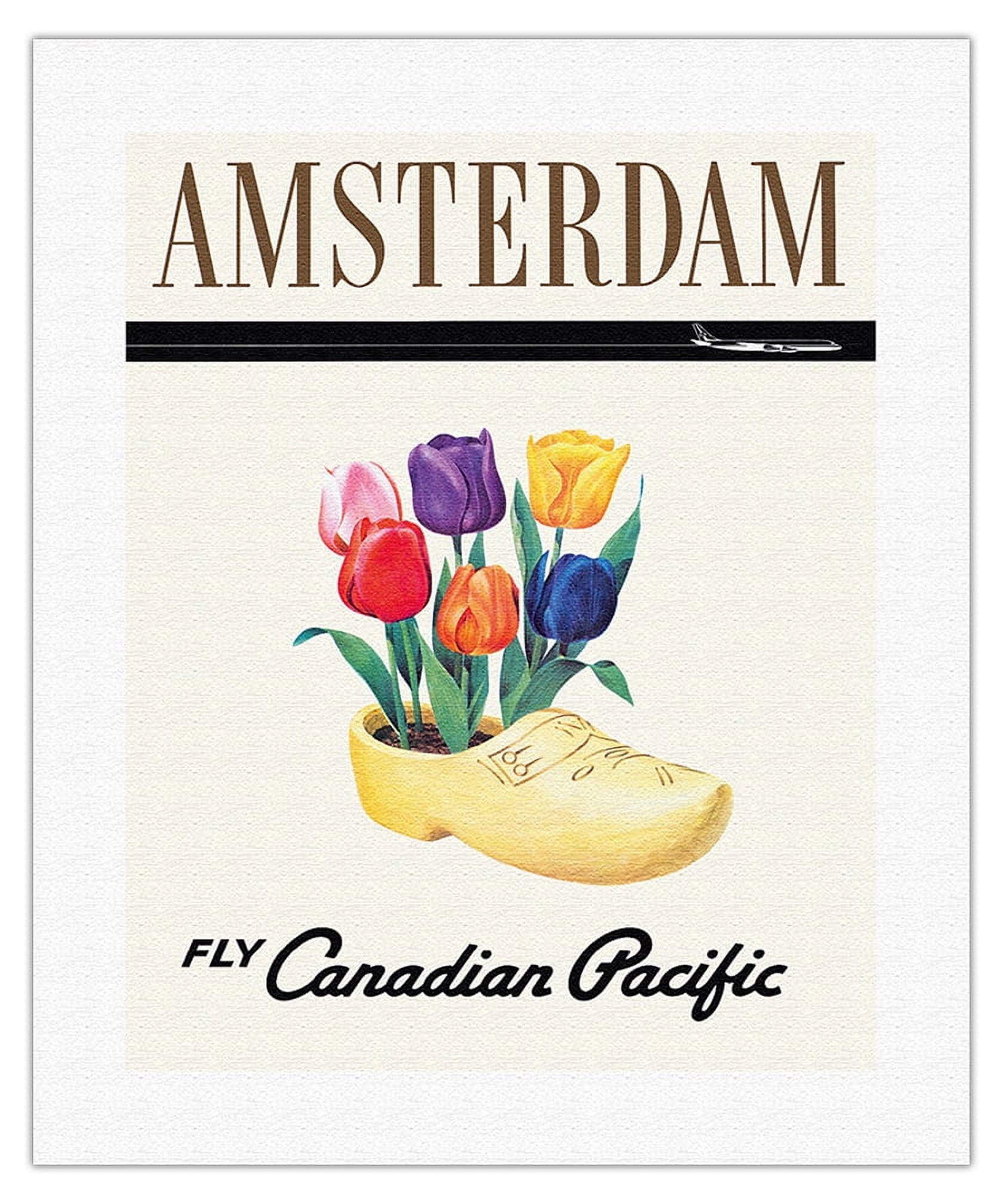 Amsterdam Holland - Dutch Tulips in a Wooden Clog - Fly Canadian ...