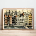 Amsterdam Inspired Cityscape Art Print Wall Art Print Art Home Decor ...