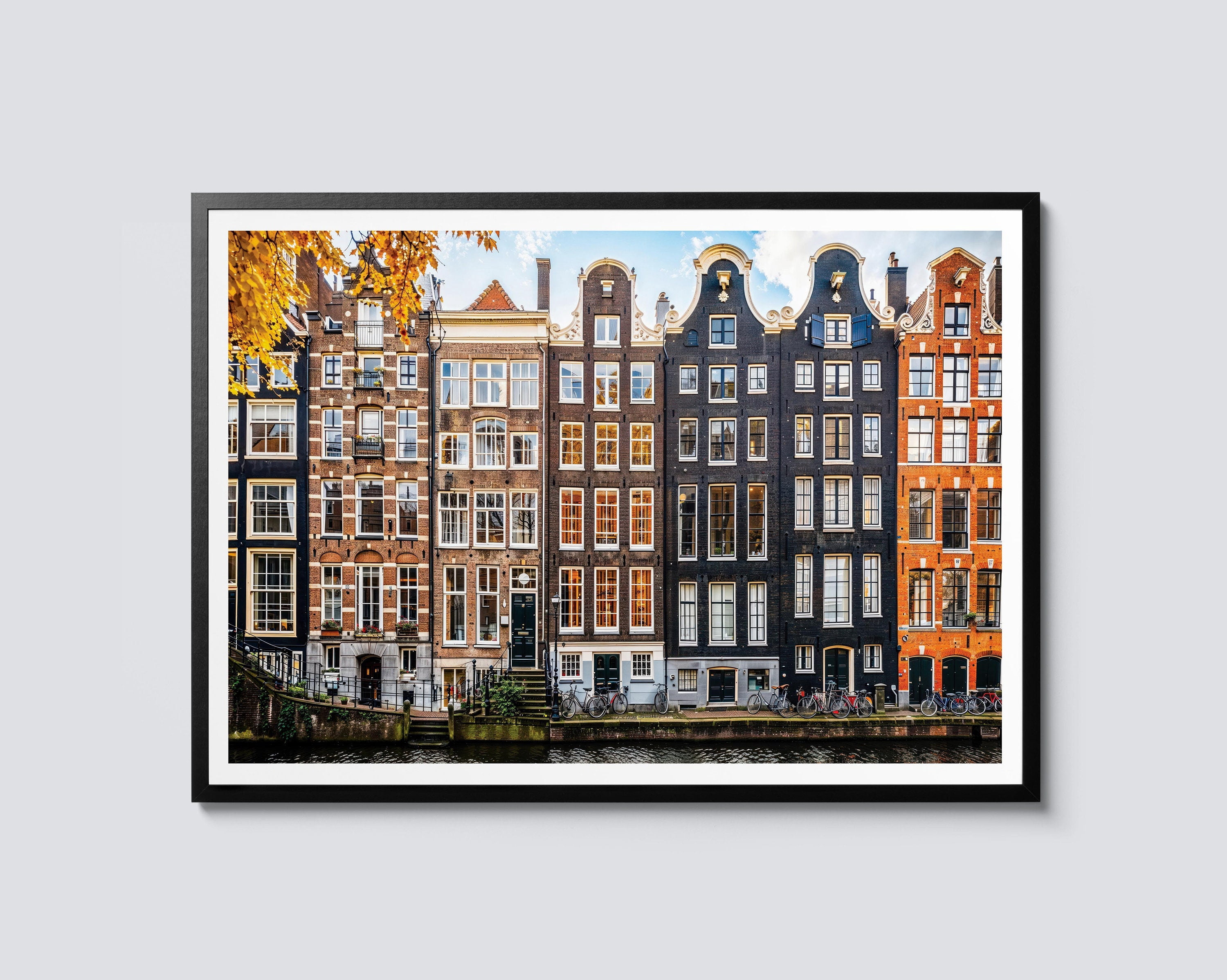 Amsterdam Landscape Photographic Print, Canal and Architecture Wall Art ...