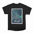 Amsterdam Netherlands Blue Dark City Map T-Shirt Tee Gift For Him Merch ...