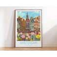 Amsterdam Netherlands City Travel Scenery Home Decor Wall Art Unframed ...
