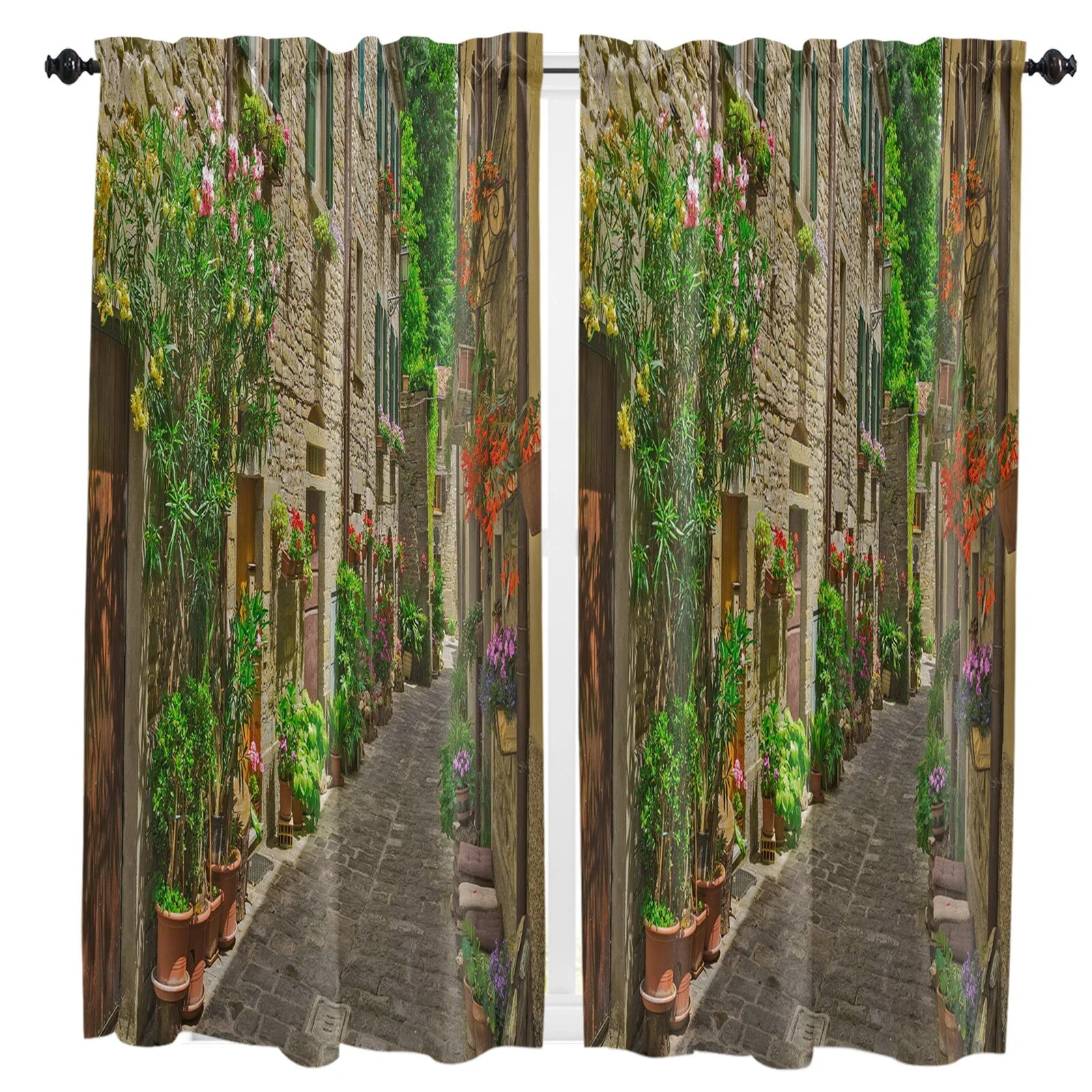 Amsterdam Netherlands European Vintage Window Curtains for Living Room ...