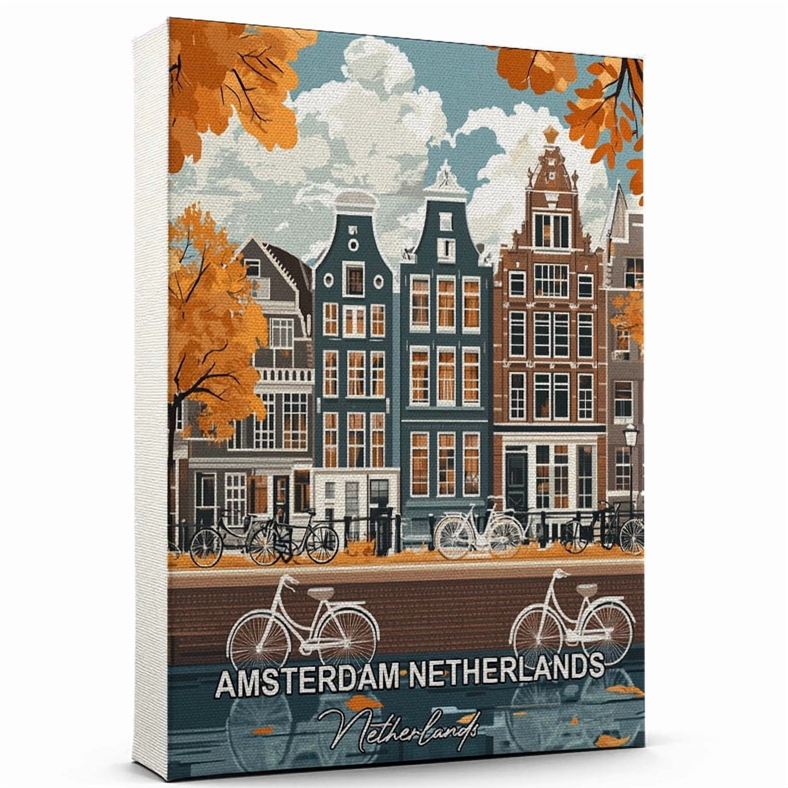 Amsterdam Netherlands Travel Global Destination Canvas – Netherlands ...