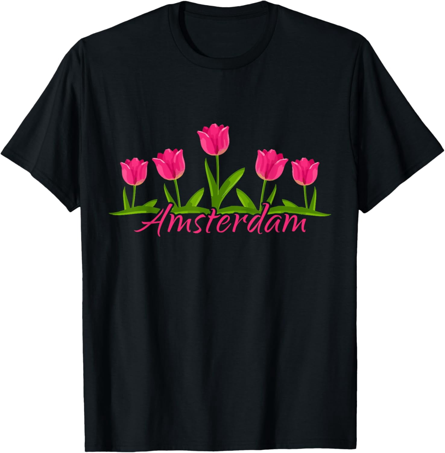 Amsterdam Netherlands Tulips Holland Souvenir Vintage T-Shirt men and ...
