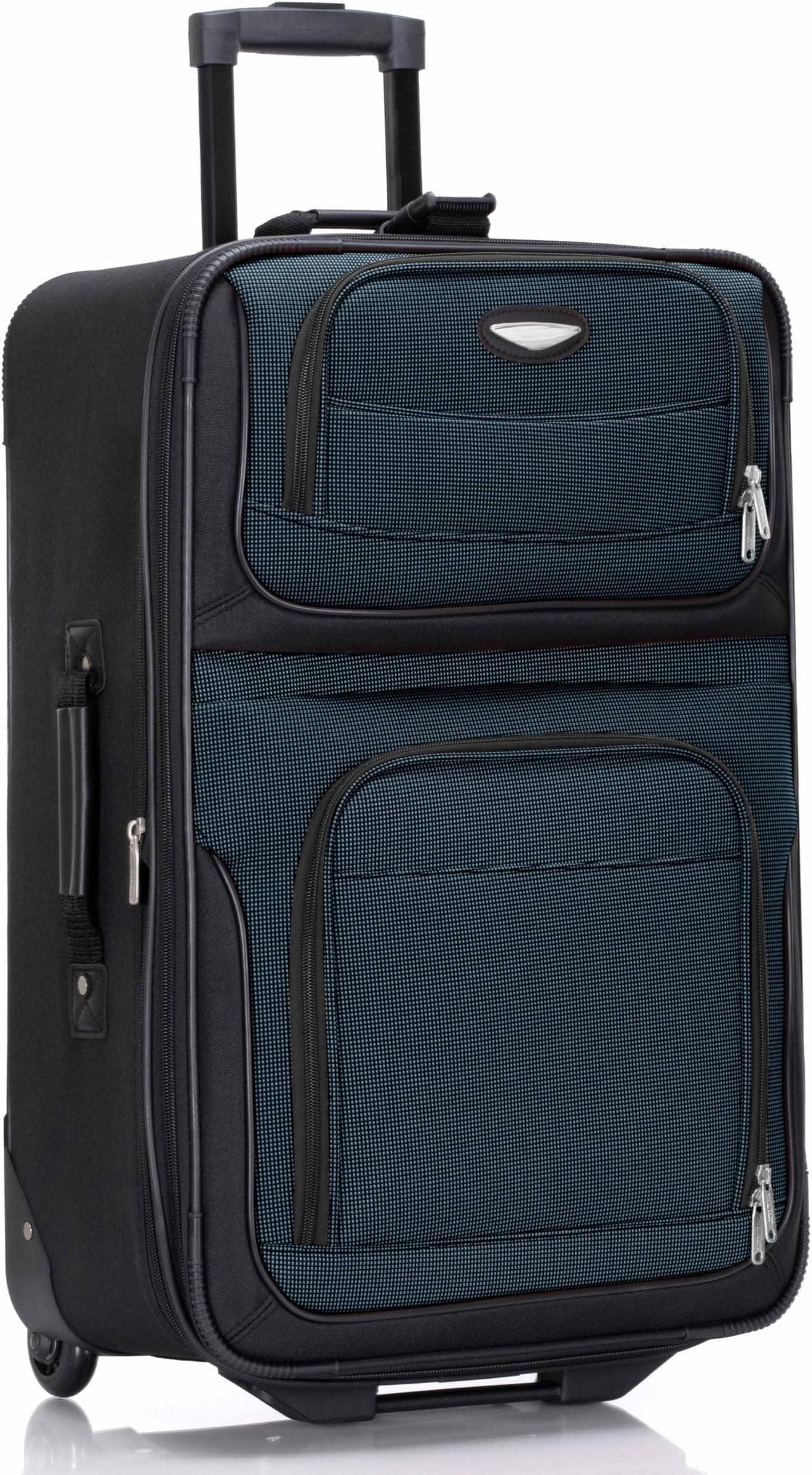 Amsterdam Softside Expandable Luggage with Rolling Wheels, Navy, 25 ...