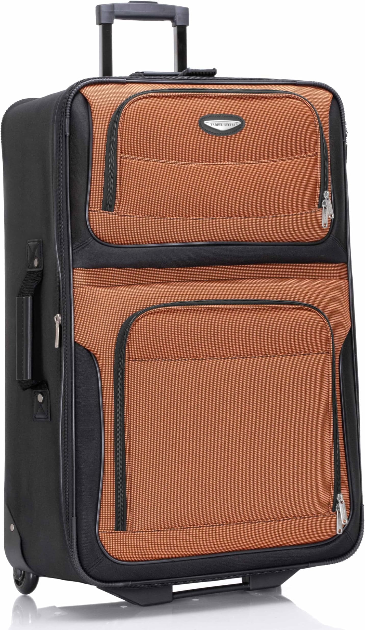 Amsterdam Softside Expandable Luggage with Rolling Wheels, Orange, 29 ...