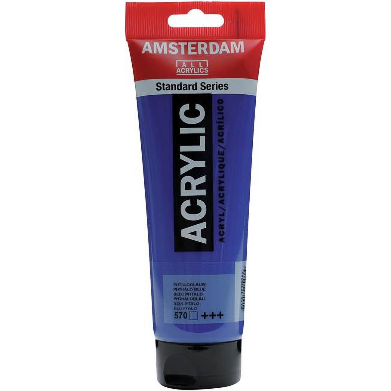 Amsterdam Standard Acrylic Paint 250ml-Phthalo Blue - Walmart.com