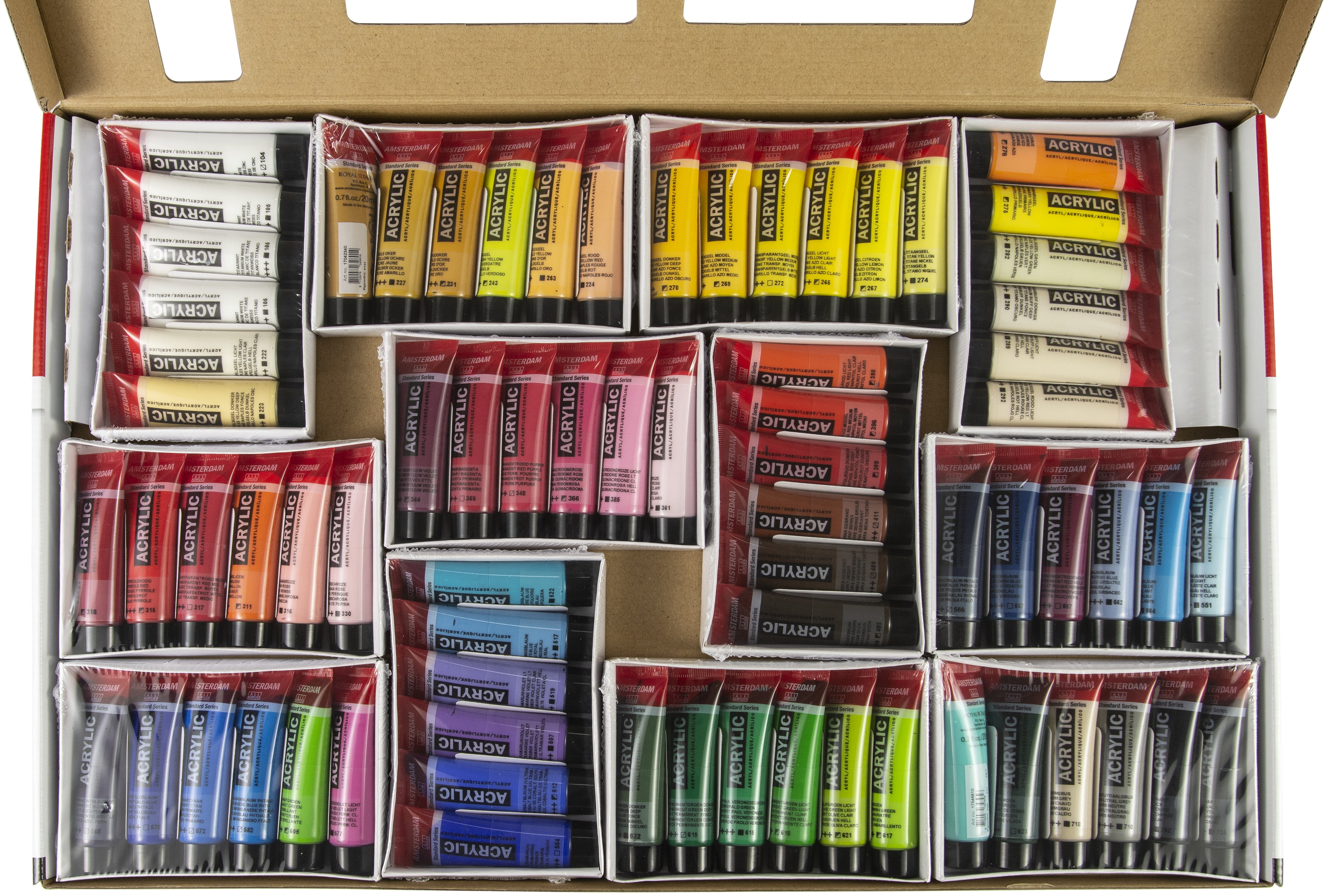 Amsterdam Standard Acrylic Paint, 72 Color Set - Walmart.com