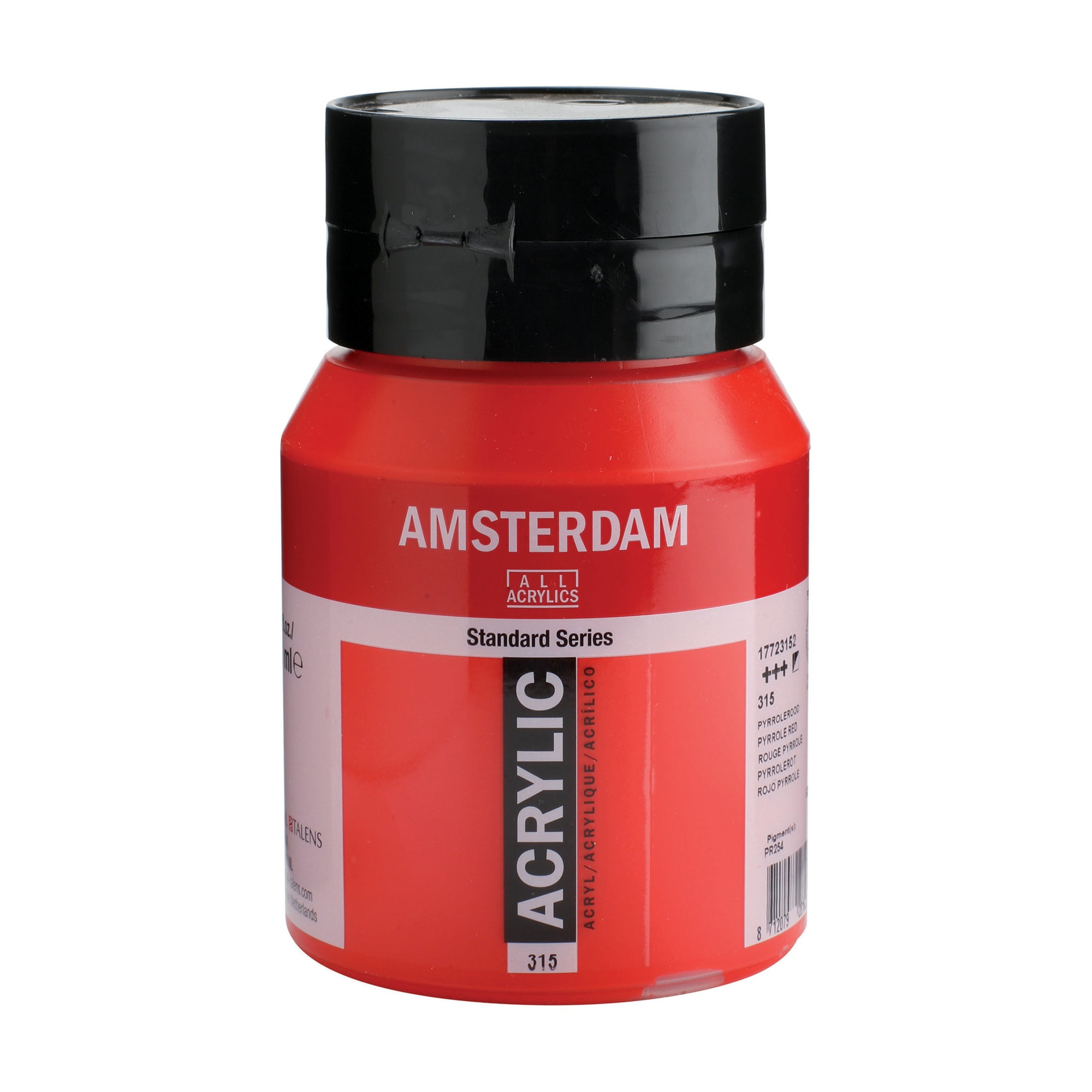 Amsterdam Standard Series Acrylic Paint, 500ml, Pyrrole Red - Walmart.com