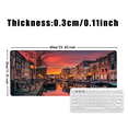 Amsterdam Sunset Canal Mouse Pad 31.5 x 11.82 inches Rubber Desk ...