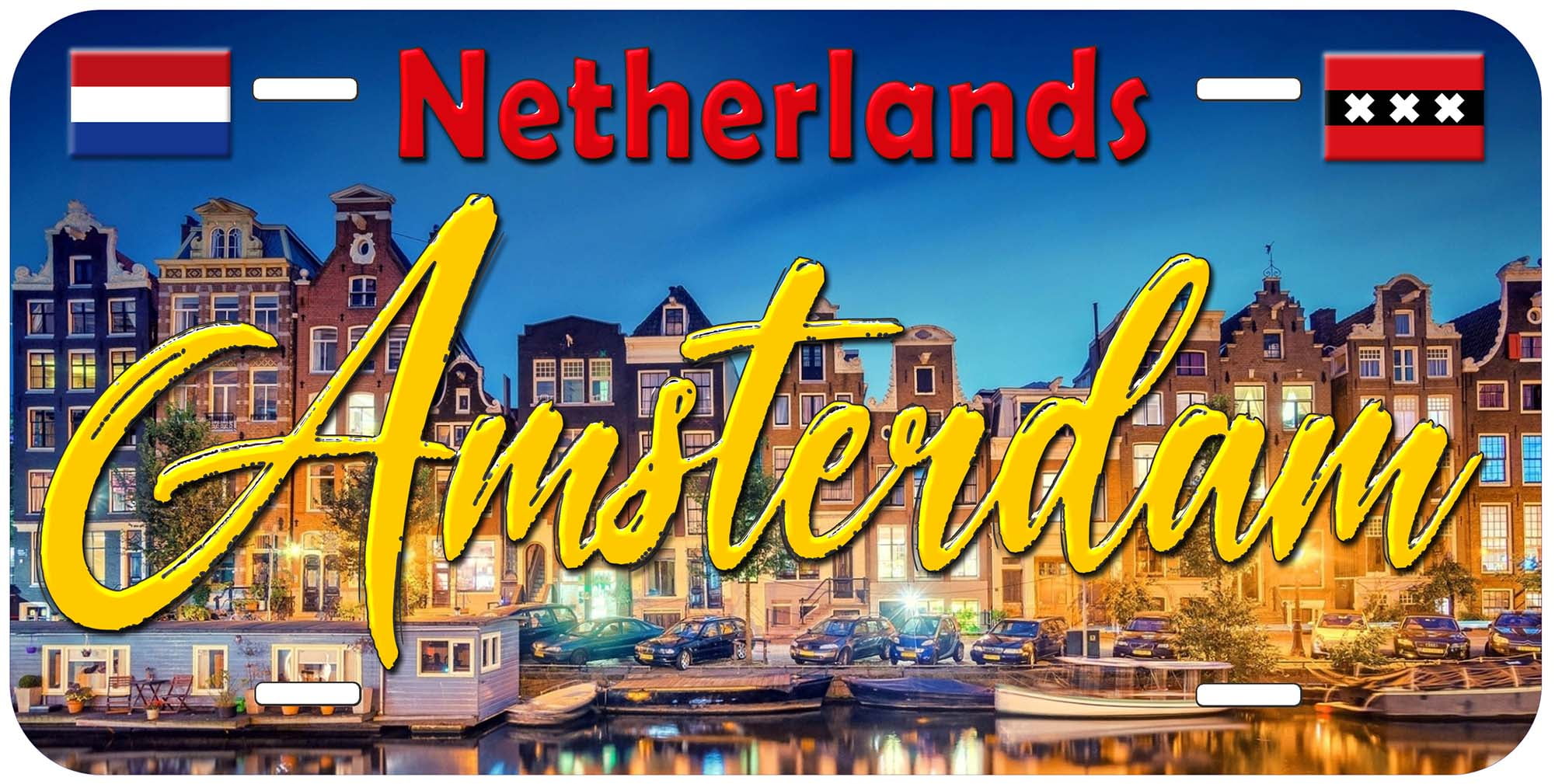 Amsterdam TAG03 Netherland Novelty Car Auto License Plate - Walmart.com