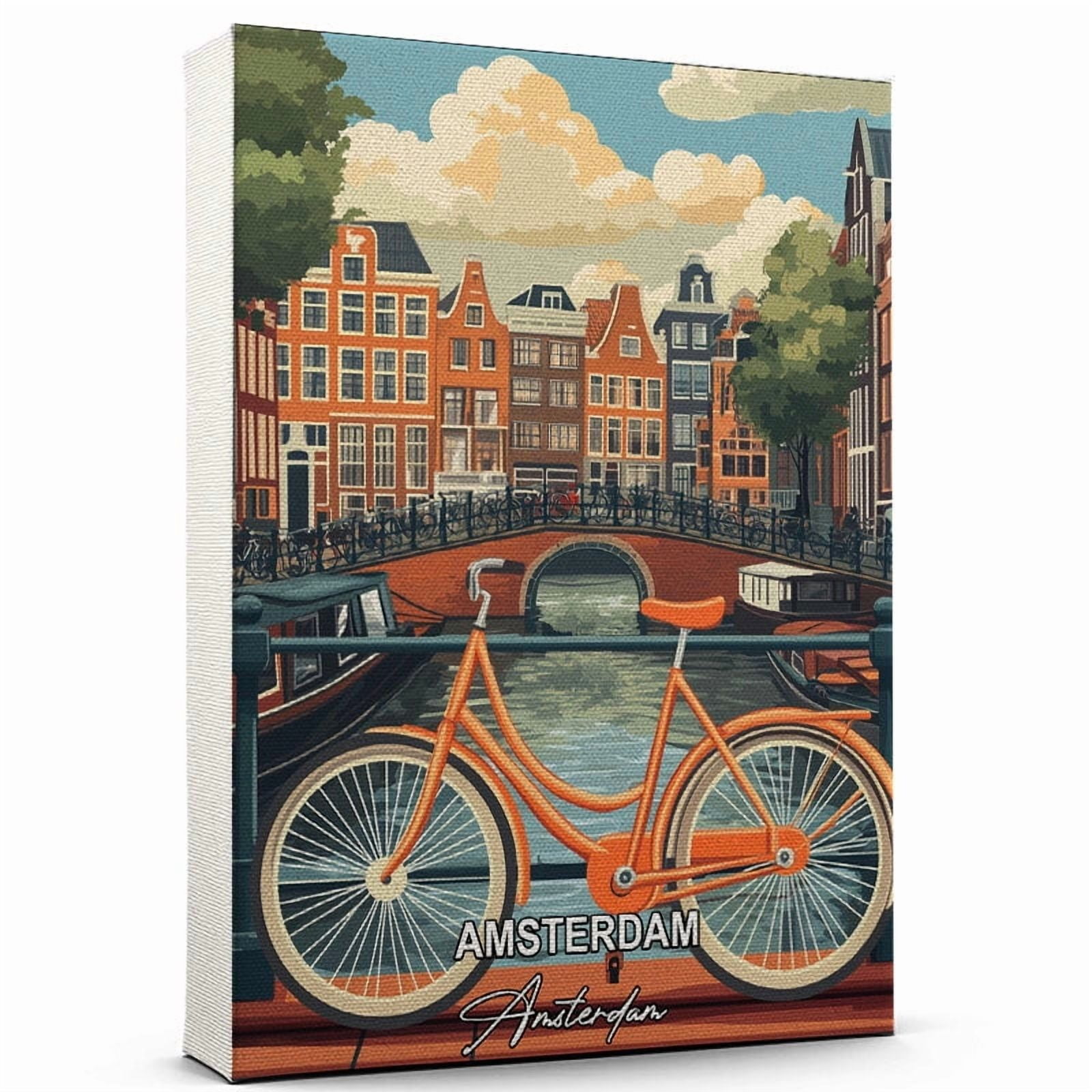 Amsterdam Travel Canvas Wall Art – Amsterdam Canvas – A Scenic Artwork That Evokes Calmness ...