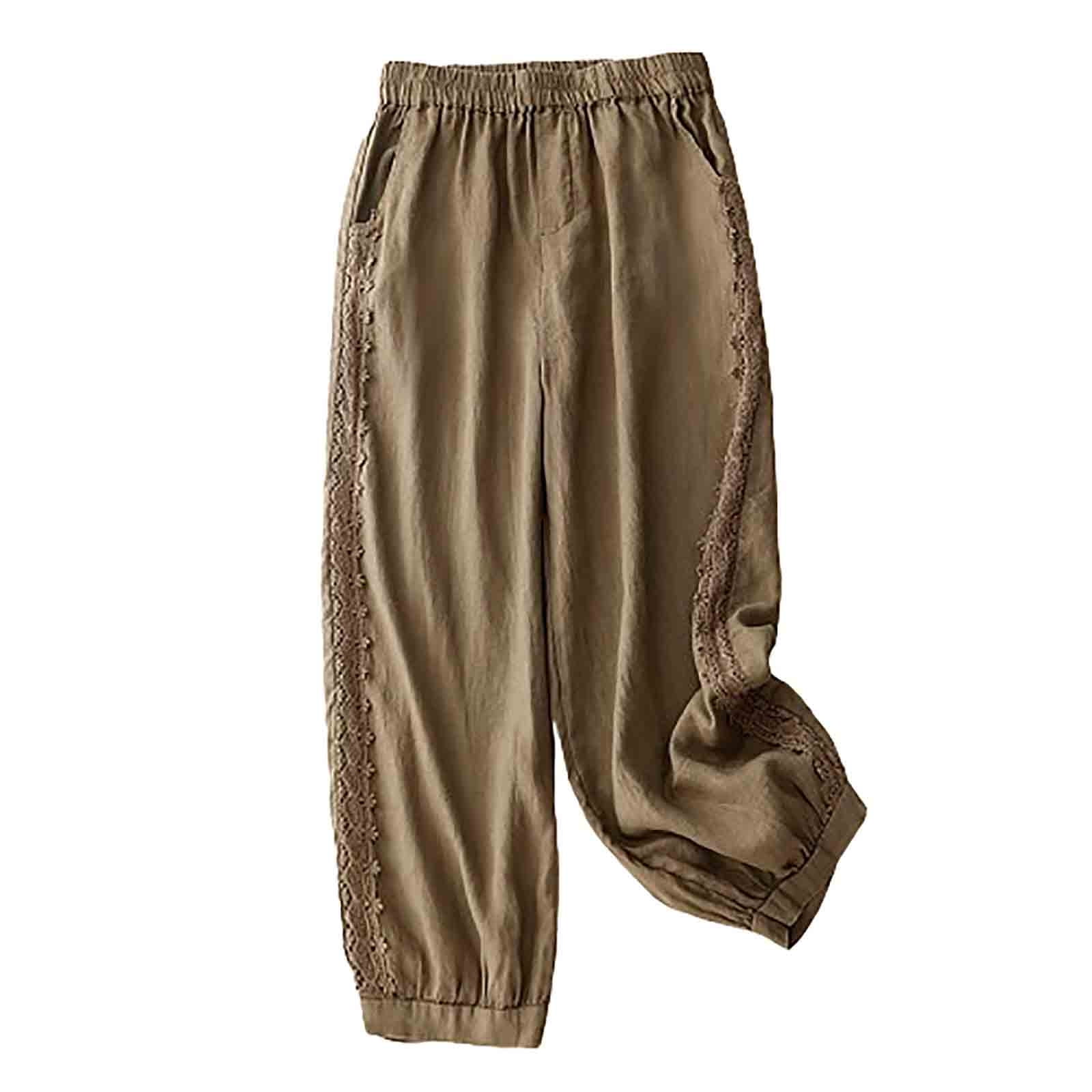 Amtdh Women's Slack Pants Like Wearing a Warm Hug Solid Color Relaxed ...
