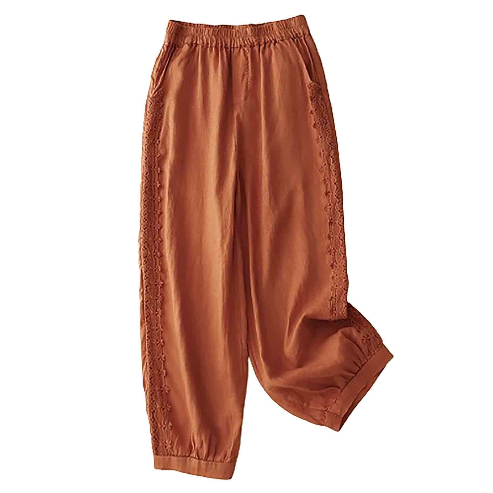 Amtdh Women's Slack Pants Like Wearing a Warm Hug Solid Color Relaxed ...