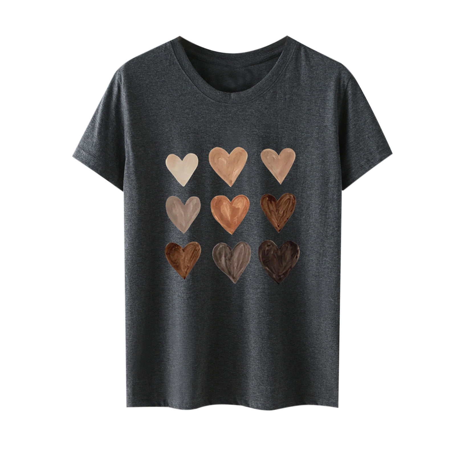 Amtdh Womens Tee Shirts Crewneck Tee Shirts for Women Plus Size Tops ...