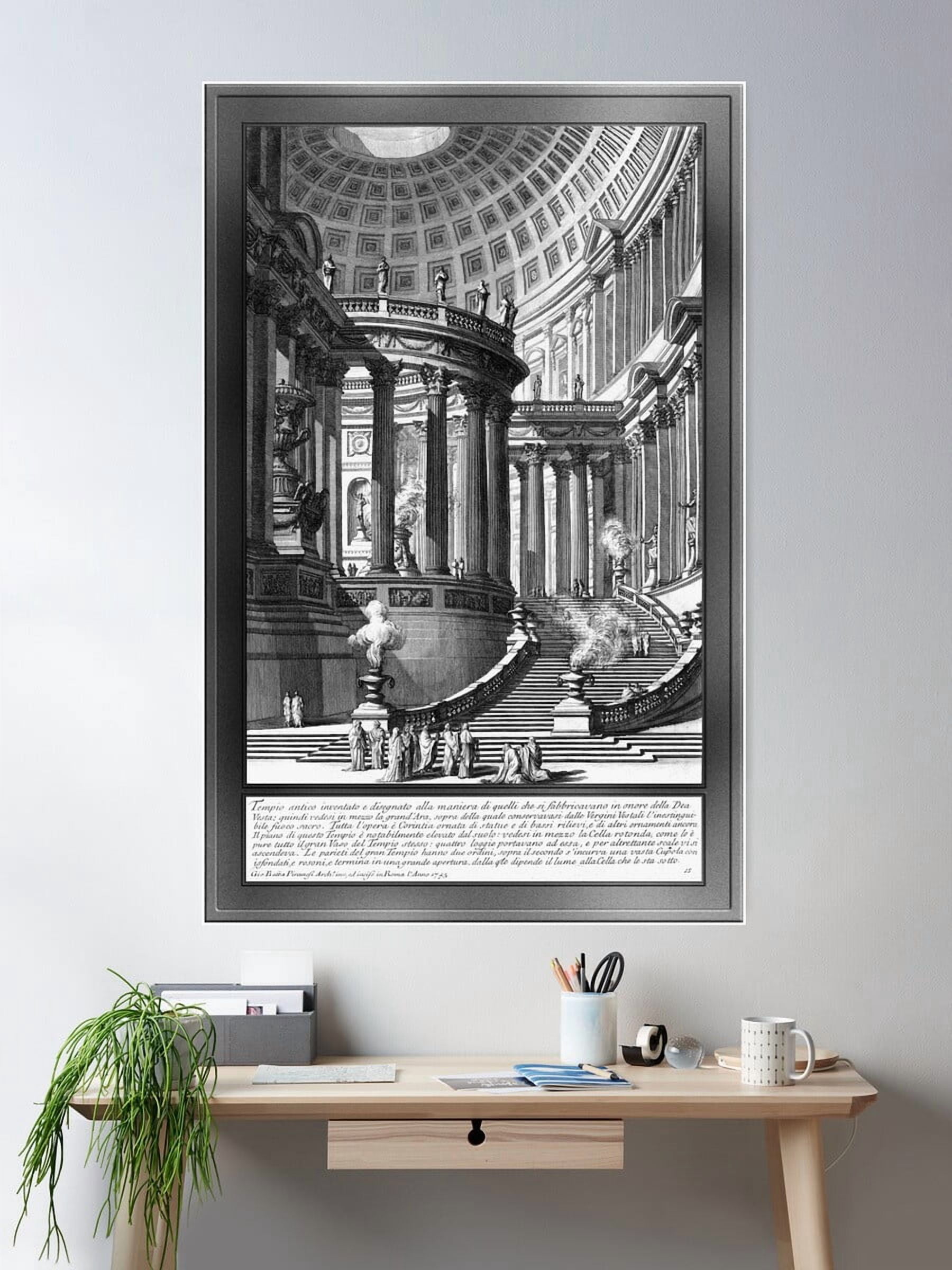 Amtic Temple Engraving By Giovanni Battista Piranesi Classical Fine Art ...