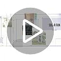 Amtrak Solar 12-Inch Solar Attic Fan, Powerful 50 Watt Fan Quietly ...