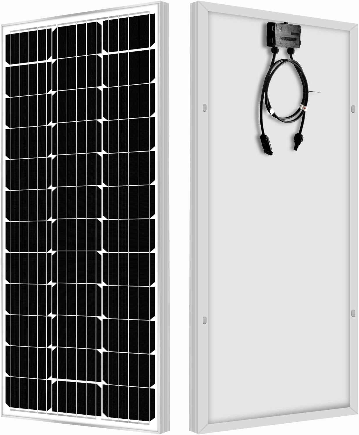 Amtrak Solar 50 Watt Monocrystalline, High-Efficiency Module PV Power ...