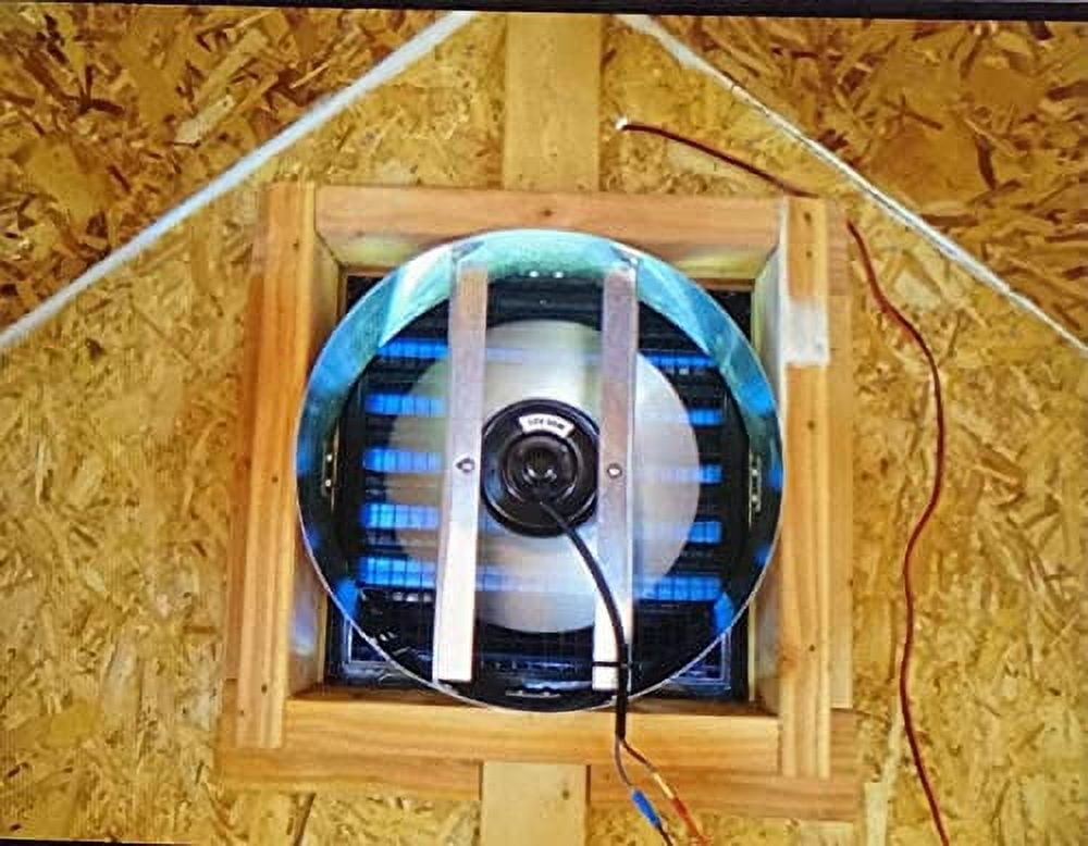 Amtrak Solar Powerful 100-Watt Galvanized Steel Solar Attic Fan Cools ...