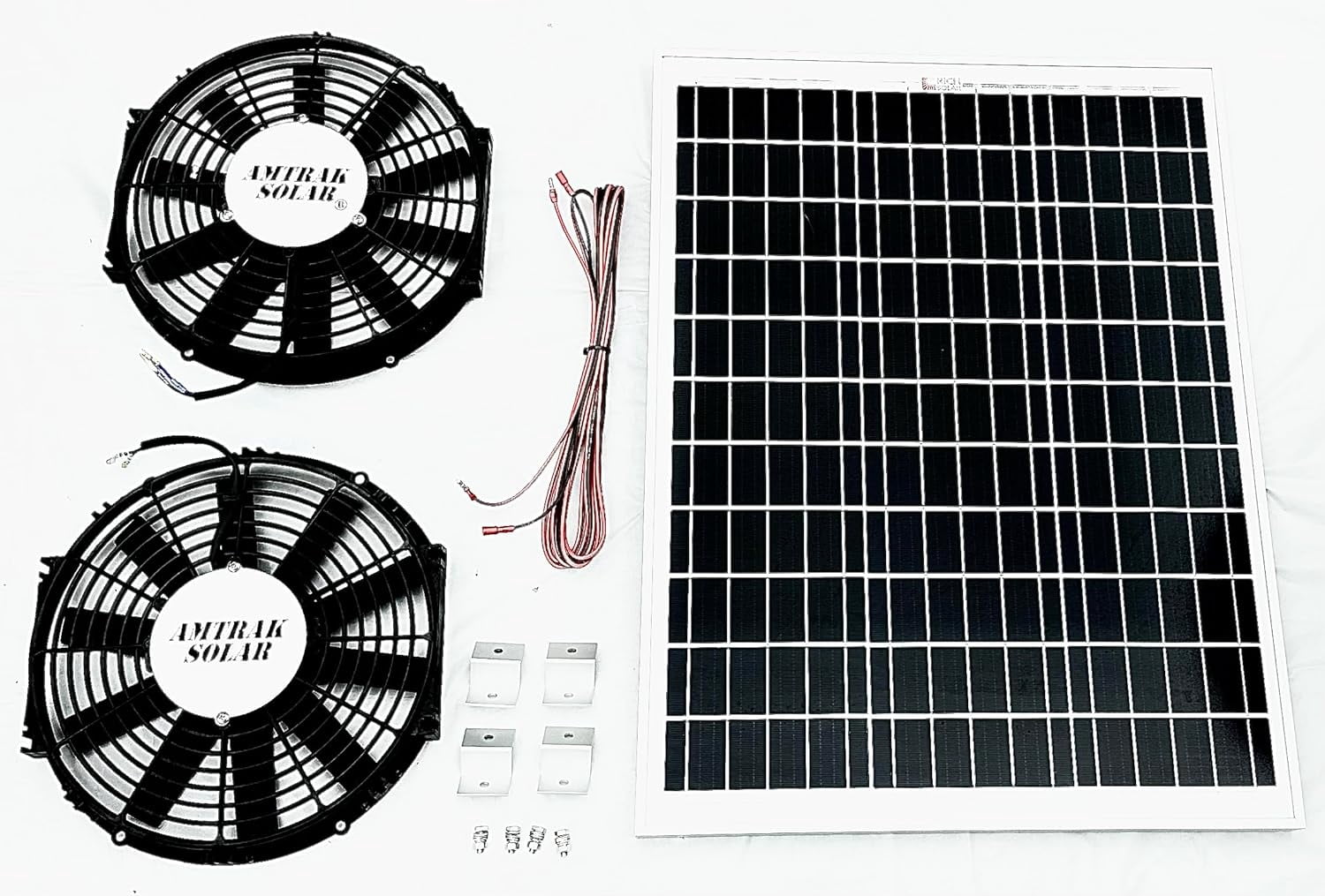 Amtrak Solar Powerful 100-Watt Solar Attic Fan Quietly Cools, Ventilate ...