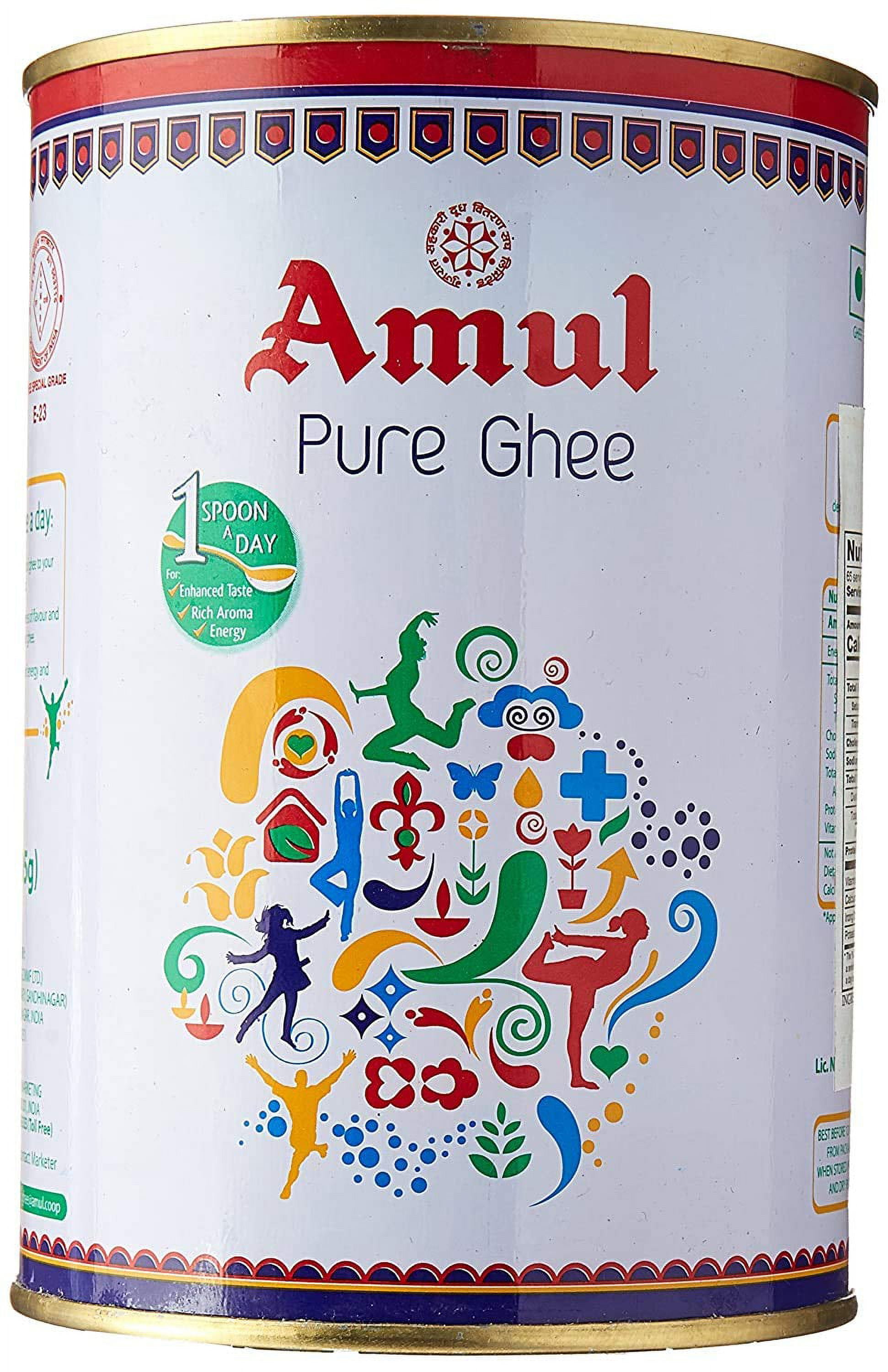 Amul Pure Ghee Clarified Butter 1 Ltr - Walmart.com