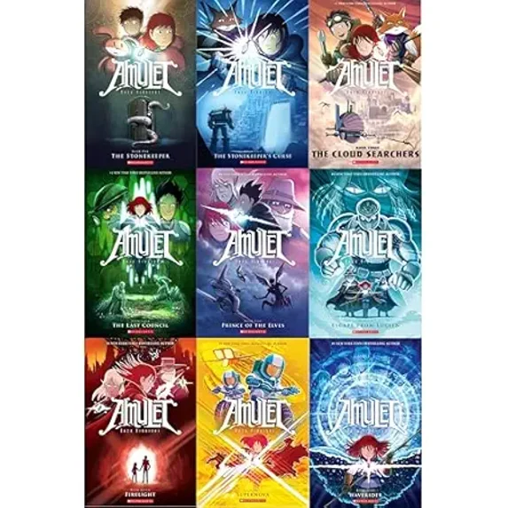Amulet: The Complete Graphic Novel Series (Books 1–9) by Kazu Kibuishi ...