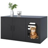Amunrbrek Cat Litter Box Enclosure Furniture as End Side Table ...