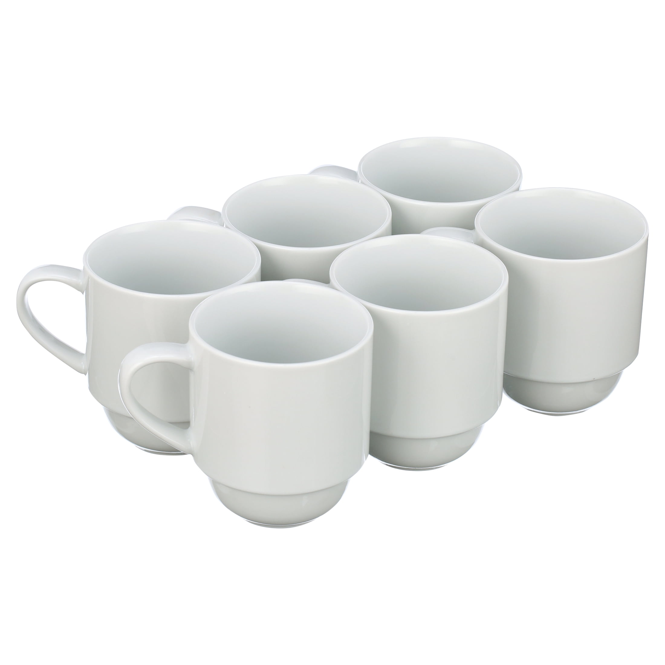 Amuse- Professional Barista Classic Stackable Mug- Set of 6 (11 oz ...