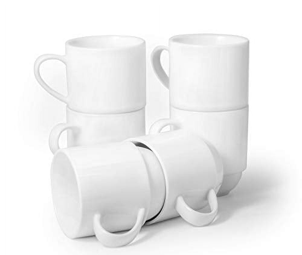 Amuse- Professional Barista Classic Stackable Mug- Set of 6 (11 oz ...